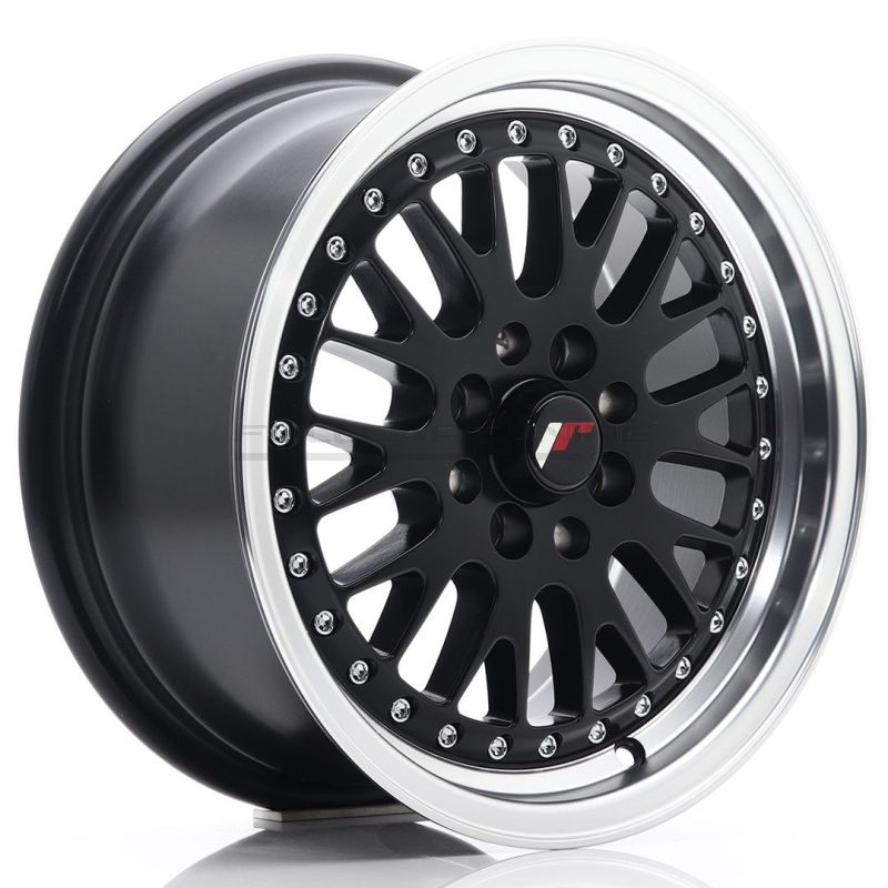 JR-Wheels JR10 Felgen 15 Zoll 7J ET30 4x100,4x108 Flat Black Machined ...